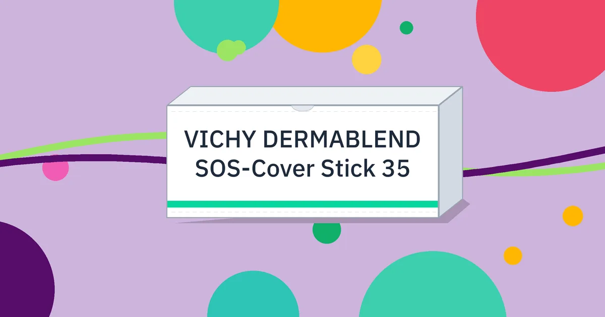 Symbolbild: Packung mit der Aufschrift VICHY DERMABLEND SOS-Cover Stick 35 (PZN 13426611) – Verfügbarkeit und Bezug in Apotheken in Frankfurt am Main