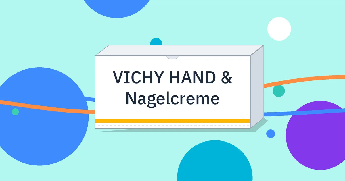 Symbolbild: Packung mit der Aufschrift VICHY HAND & Nagelcreme (PZN 11132644) – Verfügbarkeit und Bezug in Apotheken in Frankfurt am Main