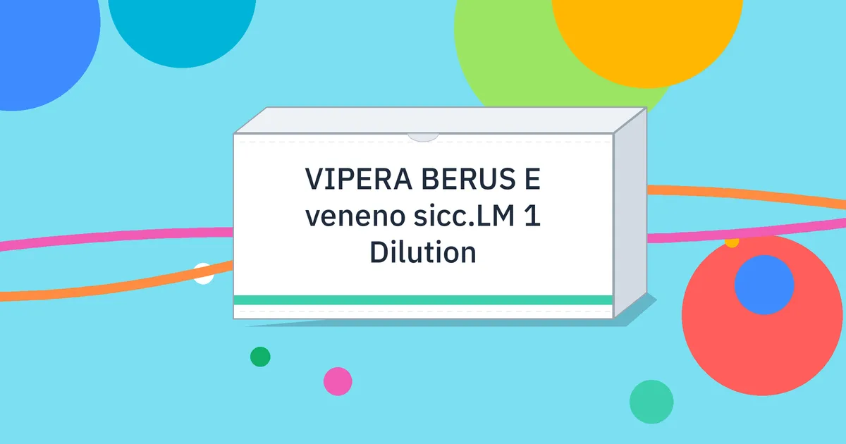 Symbolbild: Packung mit der Aufschrift VIPERA BERUS E veneno sicc.LM 1 Dilution (PZN 13276809) – Verfügbarkeit und Bezug in Apotheken in Frankfurt am Main