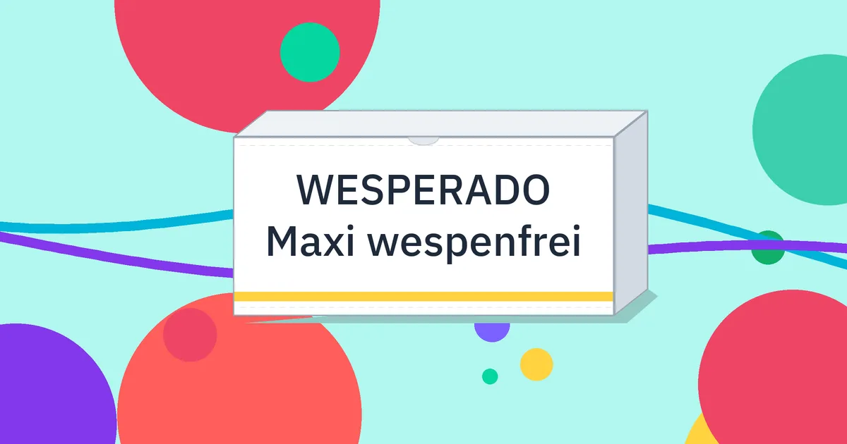 Symbolbild: Packung mit der Aufschrift WESPERADO Maxi wespenfrei (PZN 20015908) – Verfügbarkeit und Bezug in Apotheken in Frankfurt am Main