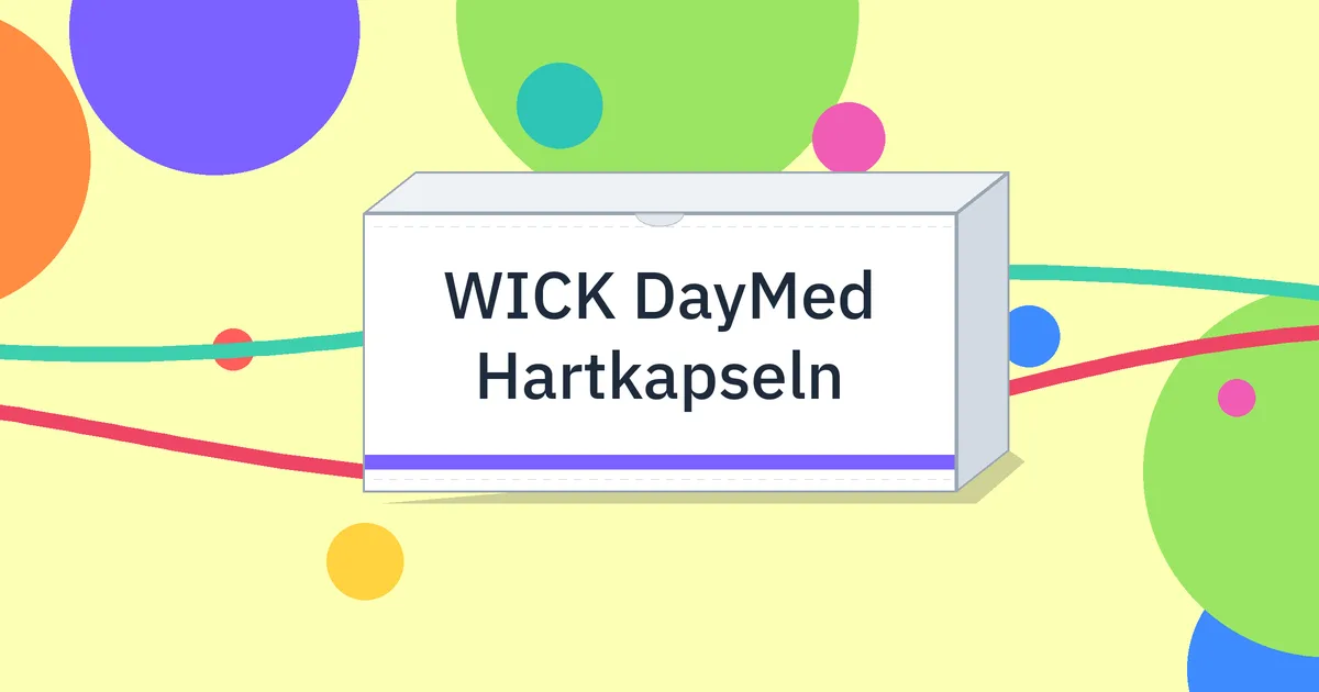 Symbolbild: Packung mit der Aufschrift WICK DayMed Hartkapseln (PZN 15211151) – Verfügbarkeit und Bezug in Apotheken in Frankfurt am Main