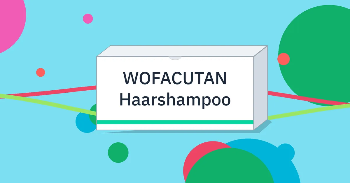 Symbolbild: Packung mit der Aufschrift WOFACUTAN Haarshampoo (PZN 14268516) – Verfügbarkeit und Bezug in Apotheken in Frankfurt am Main