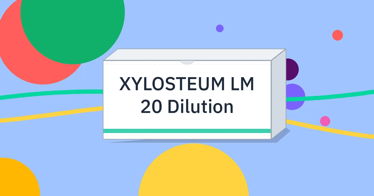 Symbolbild: Packung mit der Aufschrift XYLOSTEUM LM 20 Dilution (PZN 13284370) – Verfügbarkeit und Bezug in Apotheken in Frankfurt am Main