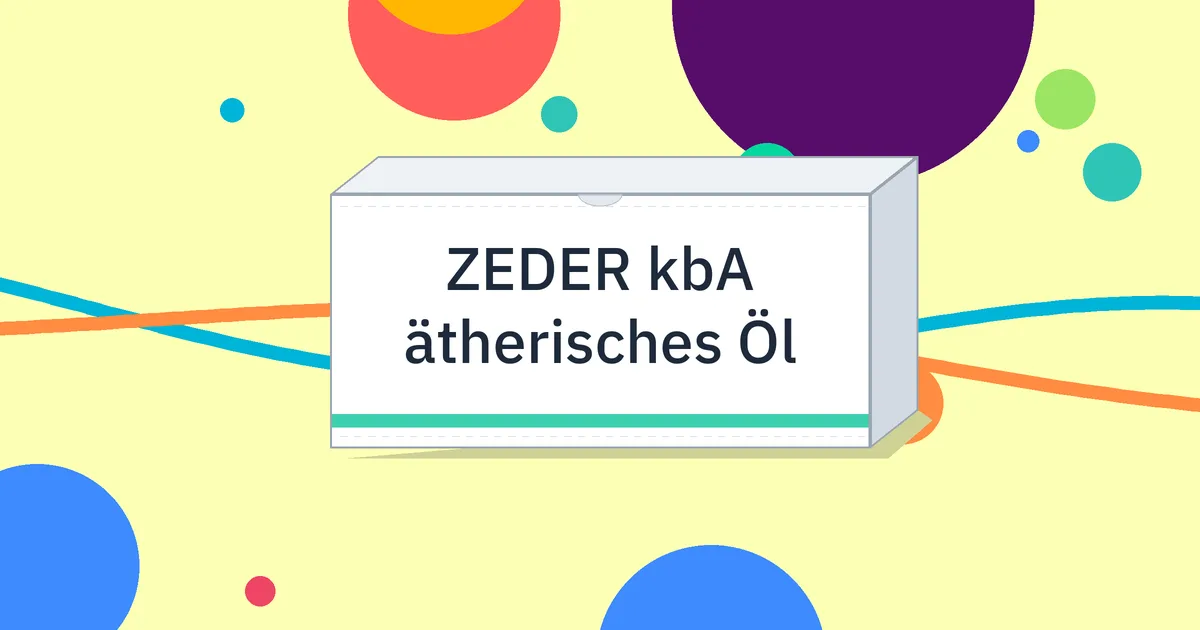 Symbolbild: Packung mit der Aufschrift ZEDER kbA ätherisches Öl (PZN 00722466) – Verfügbarkeit und Bezug in Apotheken in Frankfurt am Main