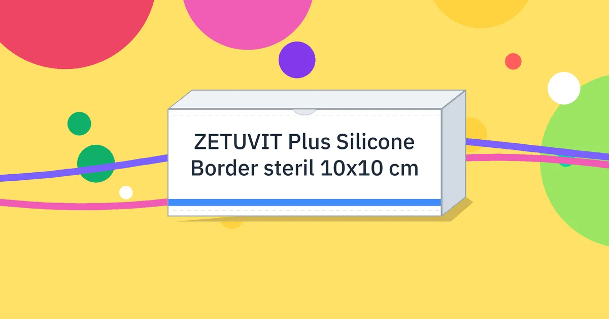 Symbolbild: Packung mit der Aufschrift ZETUVIT Plus Silicone Border steril 10x10 cm (PZN 20124810) – Verfügbarkeit und Bezug in Apotheken in Frankfurt am Main