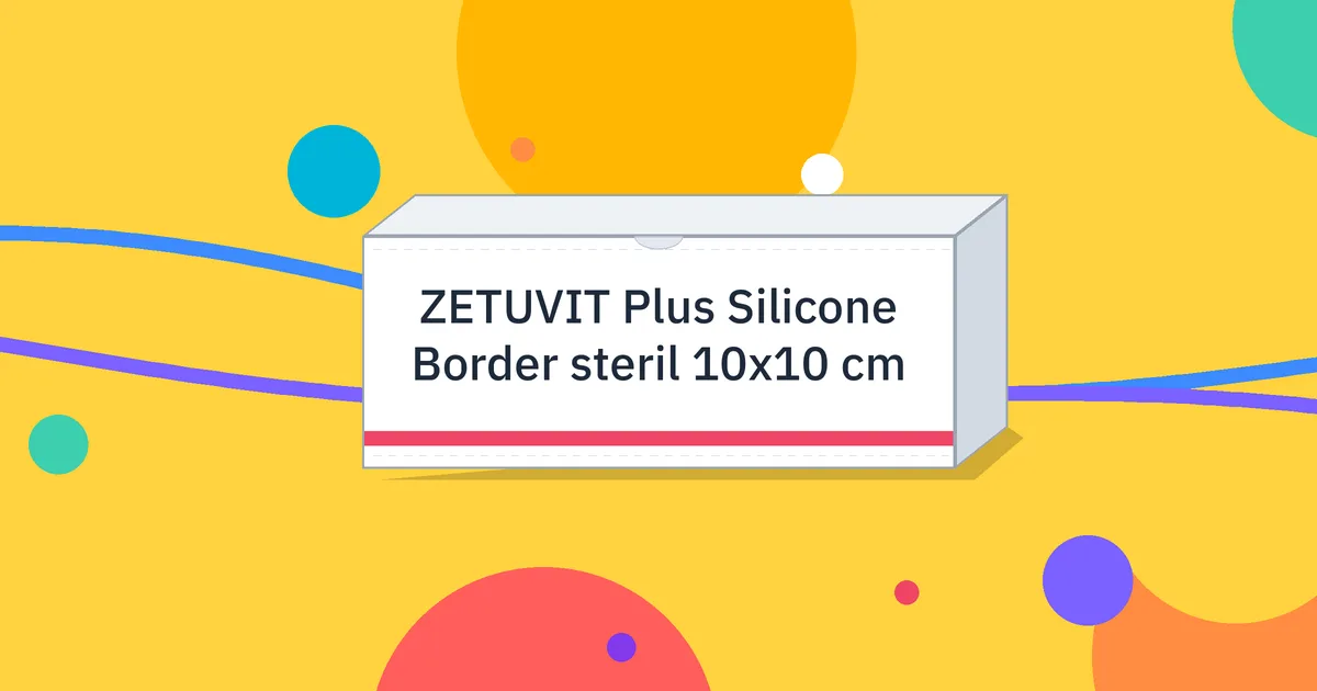 Symbolbild: Packung mit der Aufschrift ZETUVIT Plus Silicone Border steril 10x10 cm (PZN 16259237) – Verfügbarkeit und Bezug in Apotheken in Frankfurt am Main