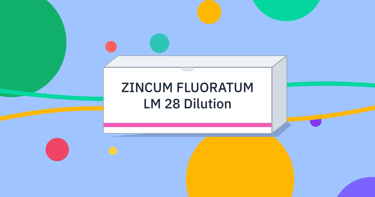 Symbolbild: Packung mit der Aufschrift ZINCUM FLUORATUM LM 28 Dilution (PZN 13293564) – Verfügbarkeit und Bezug in Apotheken in Frankfurt am Main