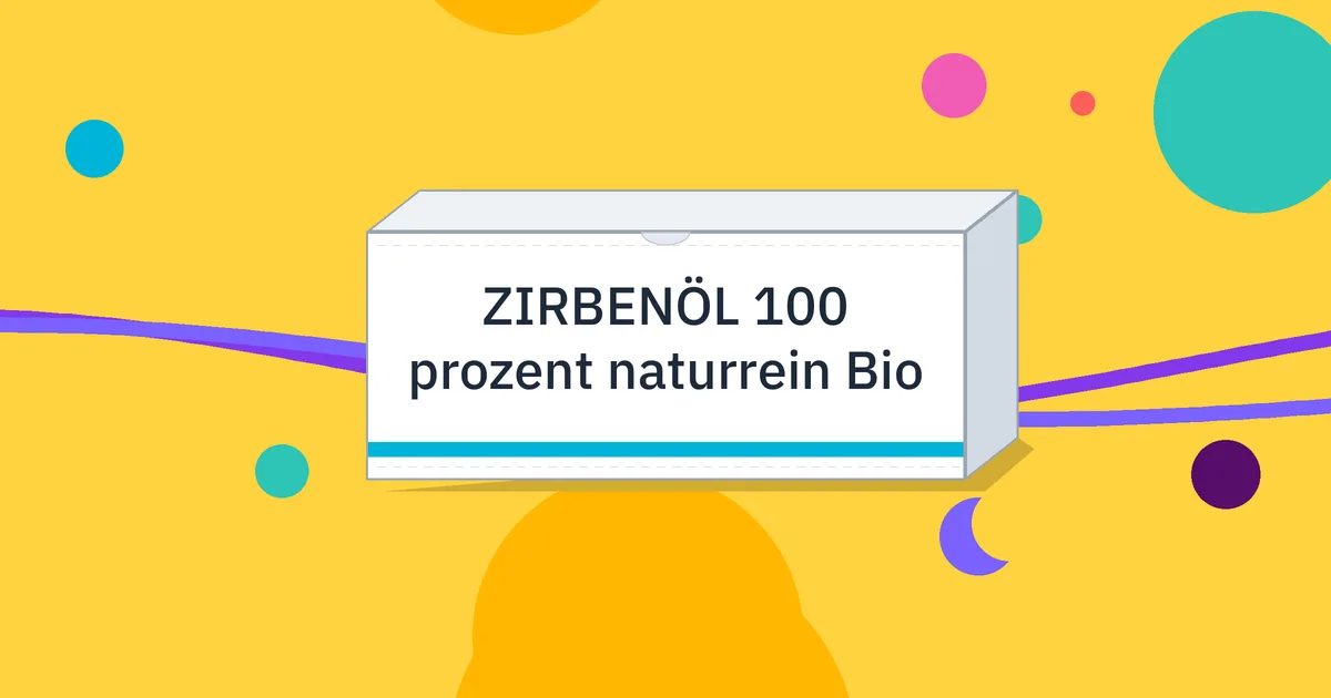 Symbolbild: Packung mit der Aufschrift ZIRBENÖL 100 prozent naturrein Bio (PZN 17272398) – Verfügbarkeit und Bezug in Apotheken in Frankfurt am Main