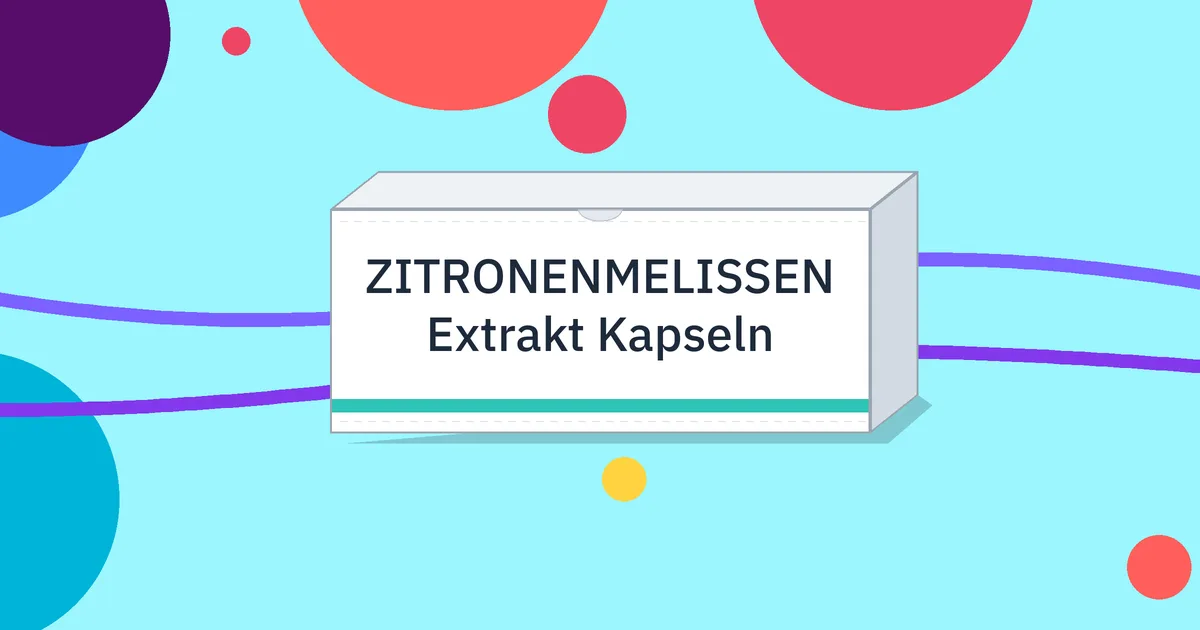 Symbolbild: Packung mit der Aufschrift ZITRONENMELISSEN Extrakt Kapseln (PZN 17179109) – Verfügbarkeit und Bezug in Apotheken in Frankfurt am Main