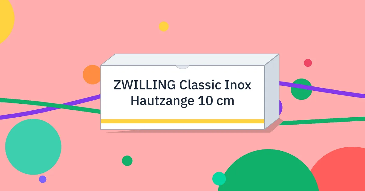 Symbolbild: Packung mit der Aufschrift ZWILLING Classic Inox Hautzange 10 cm (PZN 15824480) – Verfügbarkeit und Bezug in Apotheken in Frankfurt am Main