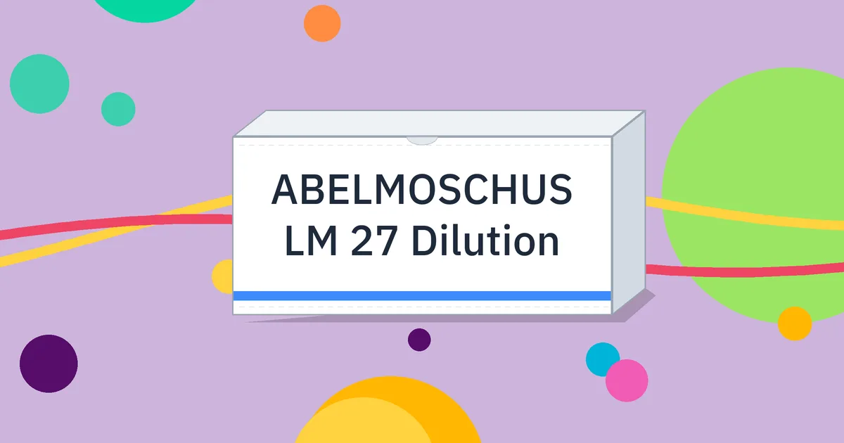 Symbolbild: Packung mit der Aufschrift ABELMOSCHUS LM 27 Dilution (PZN 12750373) – Verfügbarkeit und Bezug in Apotheken in Frankfurt am Main