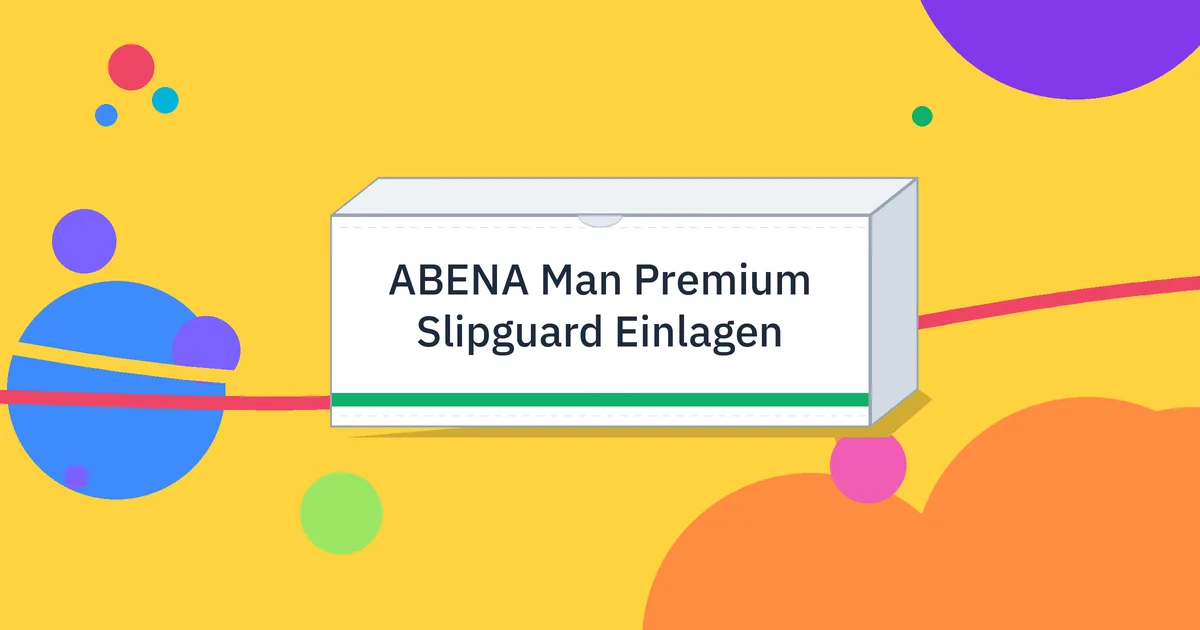 Symbolbild: Packung mit der Aufschrift ABENA Man Premium Slipguard Einlagen (PZN 10218941) – Verfügbarkeit und Bezug in Apotheken in Frankfurt am Main