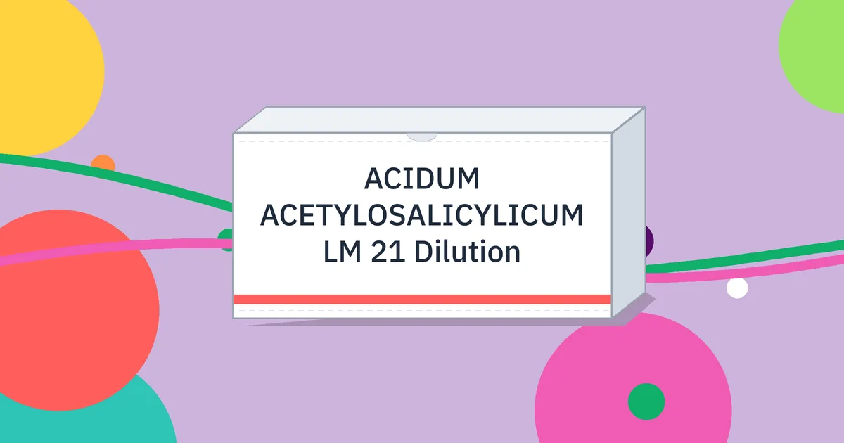 Symbolbild: Packung mit der Aufschrift ACIDUM ACETYLOSALICYLICUM LM 21 Dilution (PZN 13268112) – Verfügbarkeit und Bezug in Apotheken in Frankfurt am Main