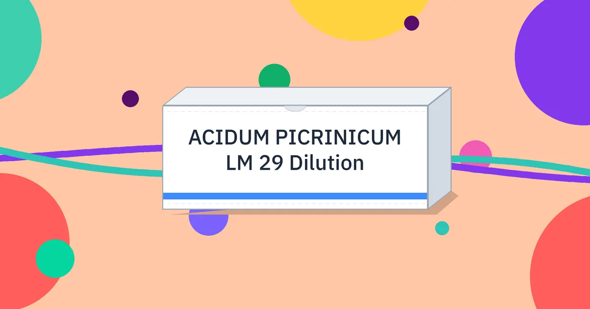 Symbolbild: Packung mit der Aufschrift ACIDUM PICRINICUM LM 29 Dilution (PZN 12753791) – Verfügbarkeit und Bezug in Apotheken in Frankfurt am Main