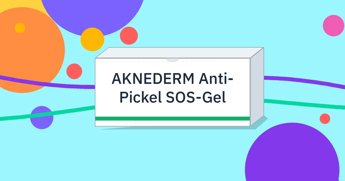 Symbolbild: Packung mit der Aufschrift AKNEDERM Anti-Pickel SOS-Gel (PZN 17621611) – Verfügbarkeit und Bezug in Apotheken in Frankfurt am Main