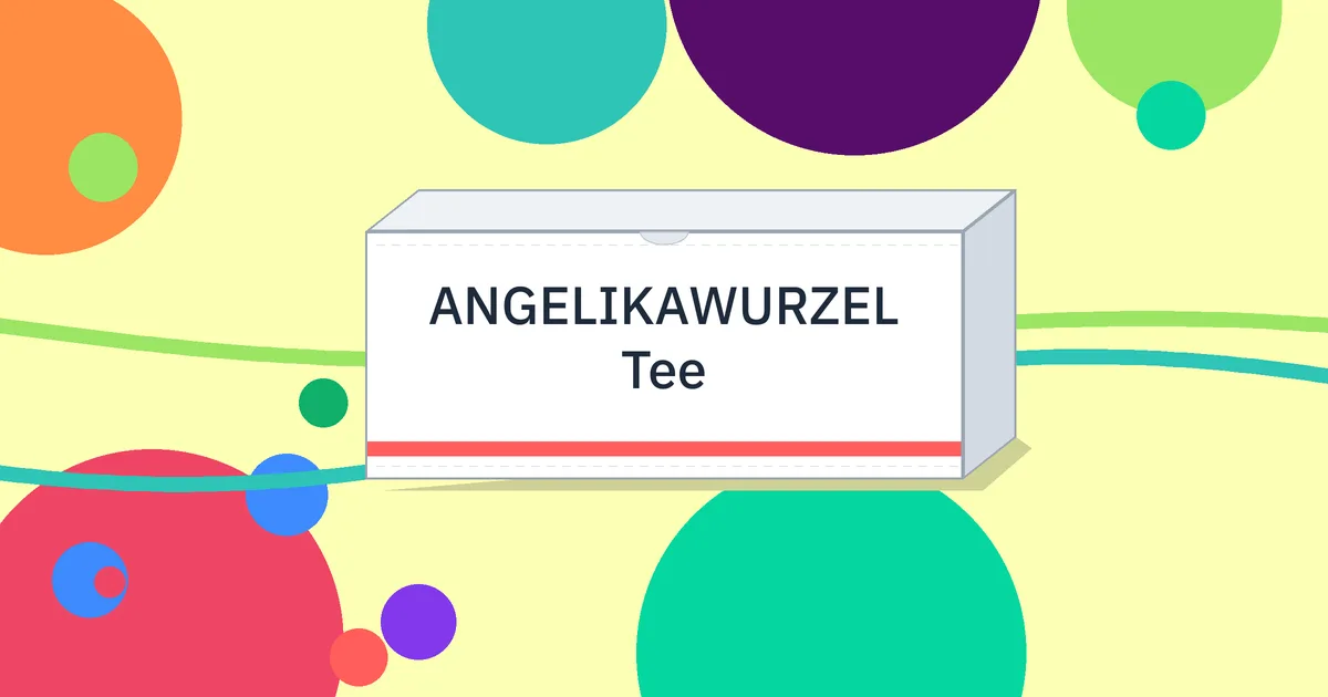 Symbolbild: Packung mit der Aufschrift ANGELIKAWURZEL Tee (PZN 00429826) – Verfügbarkeit und Bezug in Apotheken in Frankfurt am Main