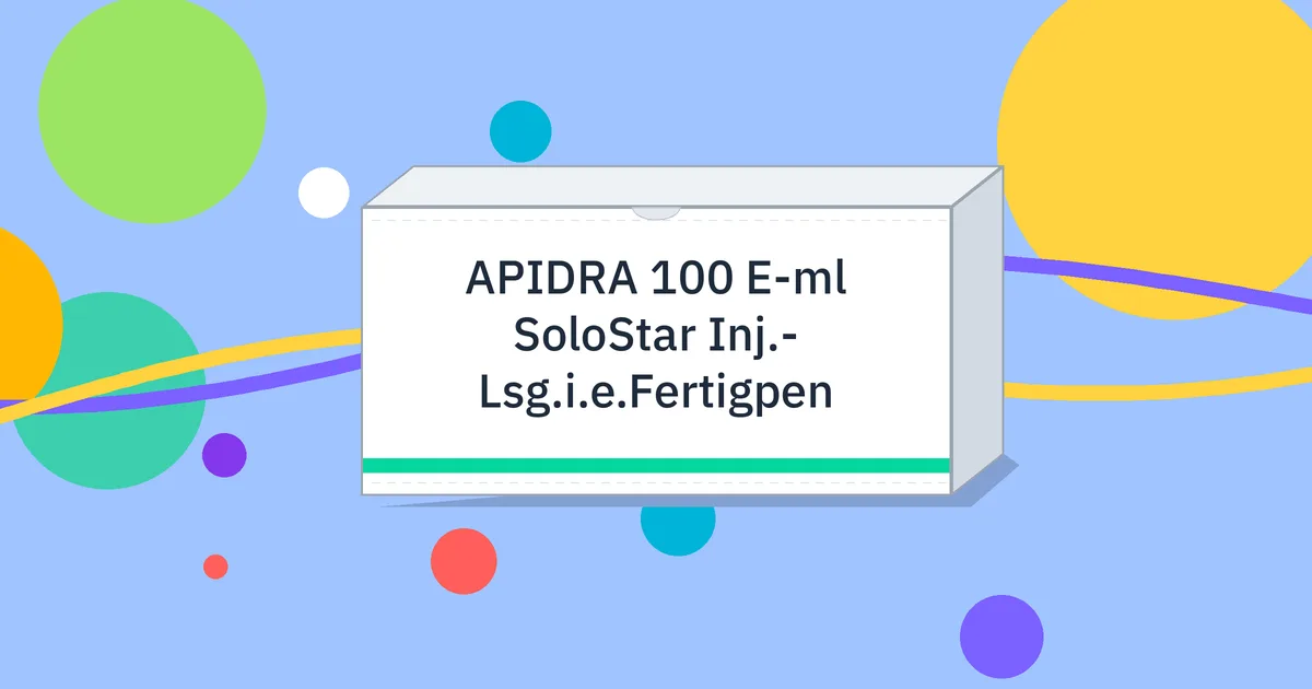 Symbolbild: Packung mit der Aufschrift APIDRA 100 E-ml SoloStar Inj.-Lsg.i.e.Fertigpen (PZN 20286470) – Verfügbarkeit und Bezug in Apotheken in Frankfurt am Main