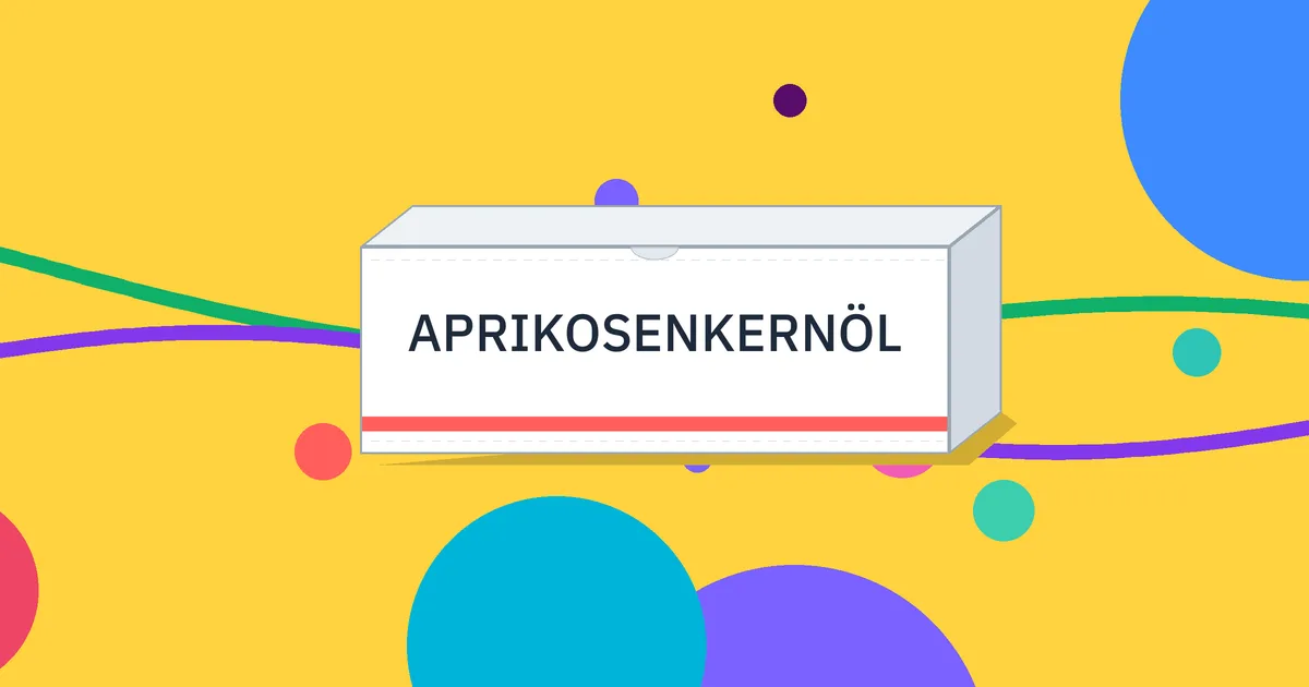 Symbolbild: Packung mit der Aufschrift APRIKOSENKERNÖL (PZN 03951807) – Verfügbarkeit und Bezug in Apotheken in Frankfurt am Main