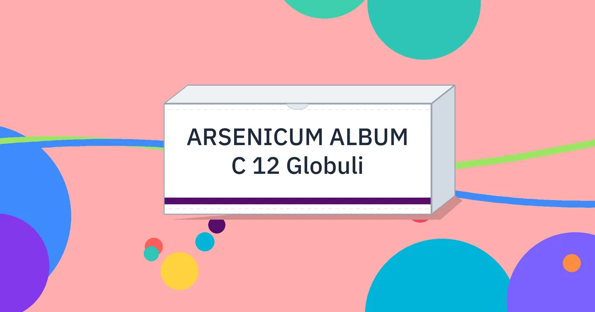 Symbolbild: Packung mit der Aufschrift ARSENICUM ALBUM C 12 Globuli (PZN 04205472) – Verfügbarkeit und Bezug in Apotheken in Frankfurt am Main