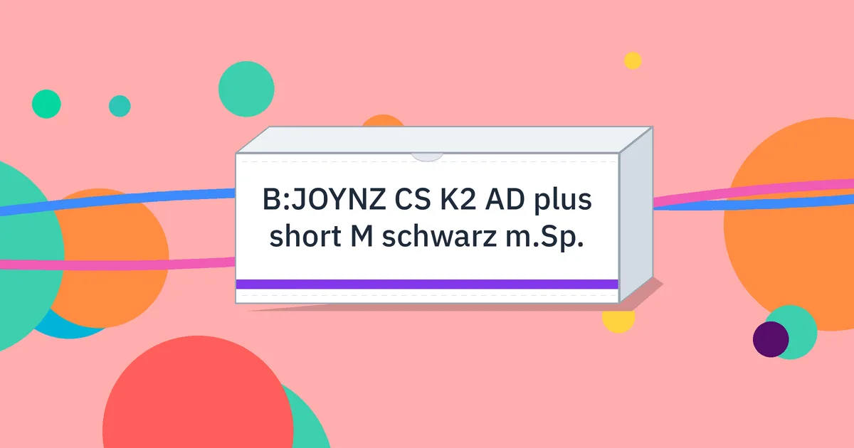 Symbolbild: Packung mit der Aufschrift B:JOYNZ CS K2 AD plus short M schwarz m.Sp. (PZN 20525377) – Verfügbarkeit und Bezug in Apotheken in Frankfurt am Main