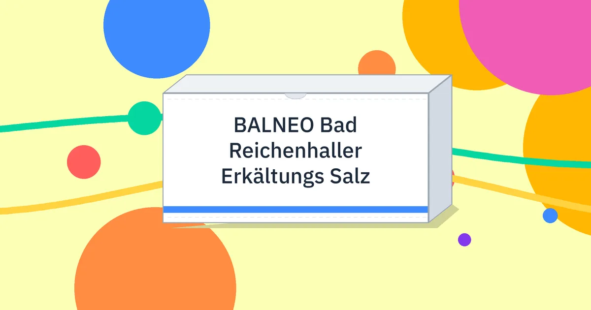 Symbolbild: Packung mit der Aufschrift BALNEO Bad Reichenhaller Erkältungs Salz (PZN 02502332) – Verfügbarkeit und Bezug in Apotheken in Frankfurt am Main