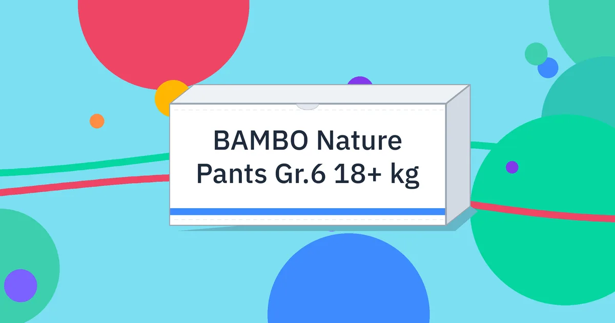 Symbolbild: Packung mit der Aufschrift BAMBO Nature Pants Gr.6 18+ kg (PZN 15416918) – Verfügbarkeit und Bezug in Apotheken in Frankfurt am Main