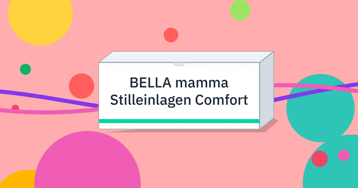 Symbolbild: Packung mit der Aufschrift BELLA mamma Stilleinlagen Comfort (PZN 11348261) – Verfügbarkeit und Bezug in Apotheken in Frankfurt am Main