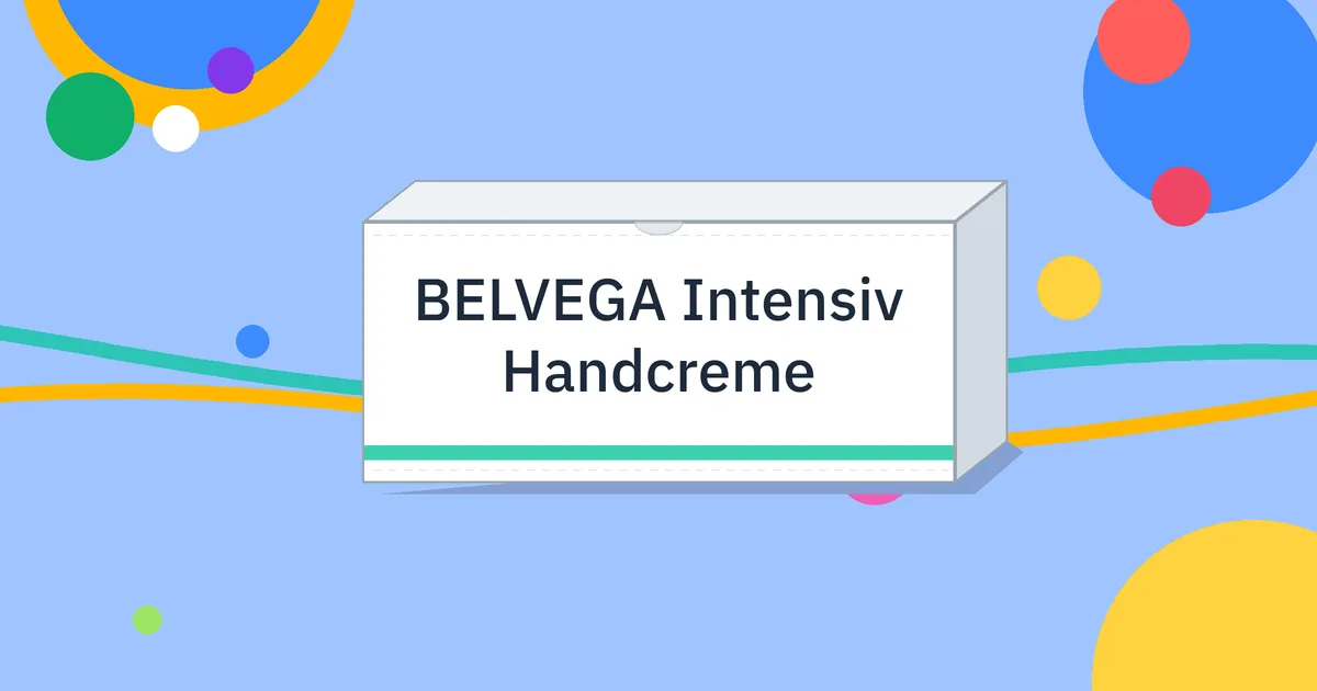 Symbolbild: Packung mit der Aufschrift BELVEGA Intensiv Handcreme (PZN 11893521) – Verfügbarkeit und Bezug in Apotheken in Frankfurt am Main