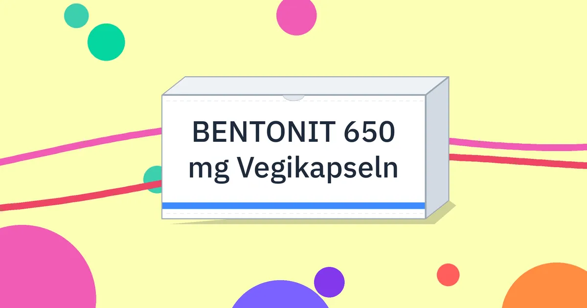 Symbolbild: Packung mit der Aufschrift BENTONIT 650 mg Vegikapseln (PZN 17620623) – Verfügbarkeit und Bezug in Apotheken in Frankfurt am Main