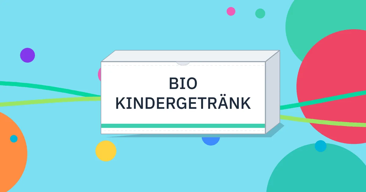 Symbolbild: Packung mit der Aufschrift BIO KINDERGETRÄNK (PZN 11887609) – Verfügbarkeit und Bezug in Apotheken in Frankfurt am Main