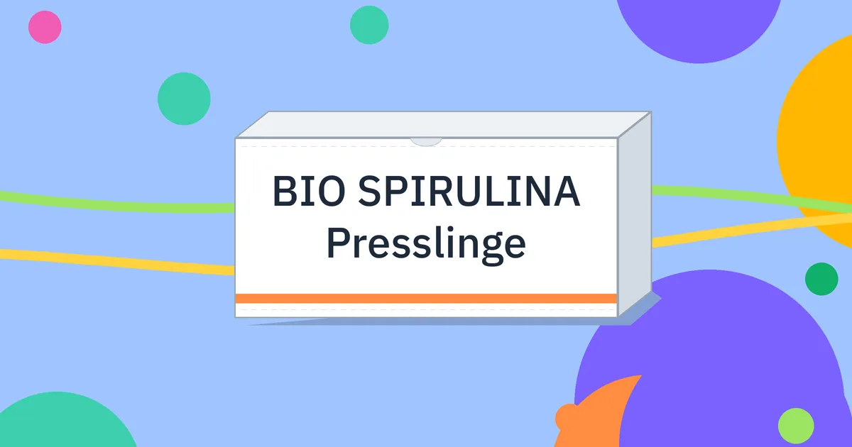 Symbolbild: Packung mit der Aufschrift BIO SPIRULINA Presslinge (PZN 16488989) – Verfügbarkeit und Bezug in Apotheken in Frankfurt am Main