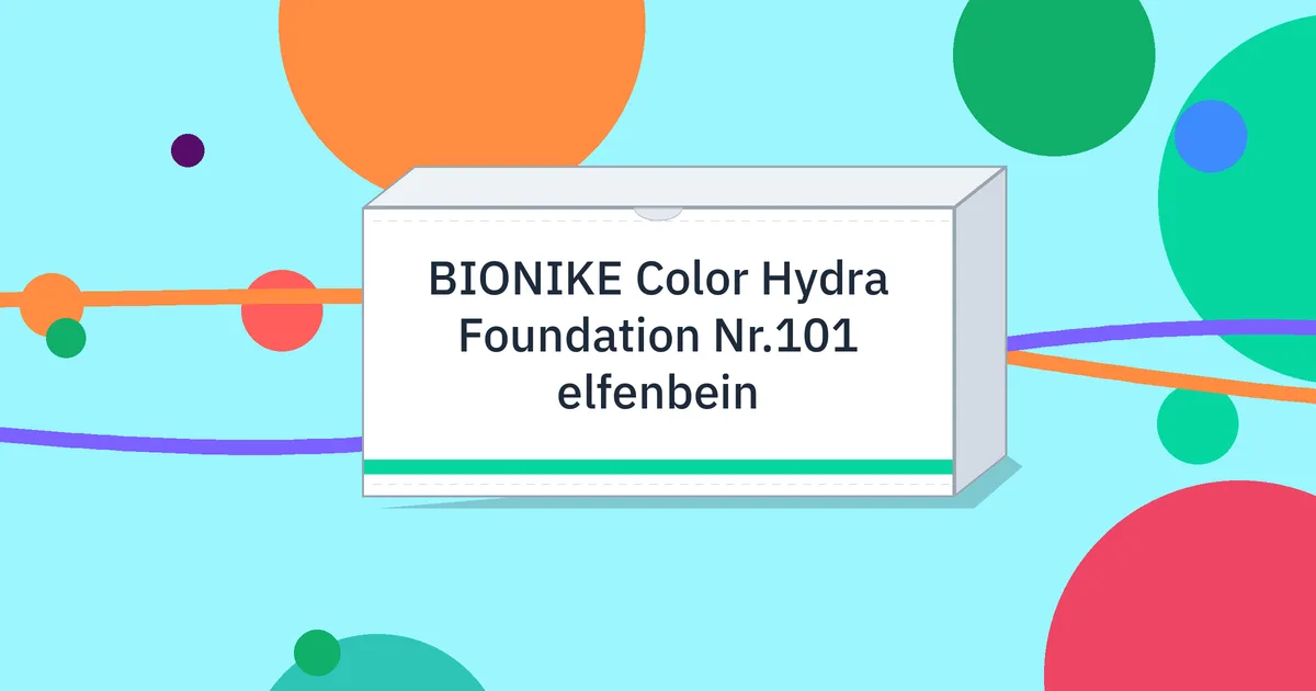 Symbolbild: Packung mit der Aufschrift BIONIKE Color Hydra Foundation Nr.101 elfenbein (PZN 12606297) – Verfügbarkeit und Bezug in Apotheken in Frankfurt am Main