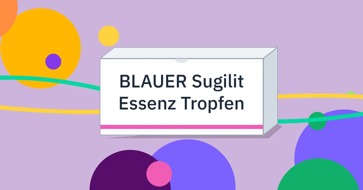 Symbolbild: Packung mit der Aufschrift BLAUER Sugilit Essenz Tropfen (PZN 19159217) – Verfügbarkeit und Bezug in Apotheken in Frankfurt am Main