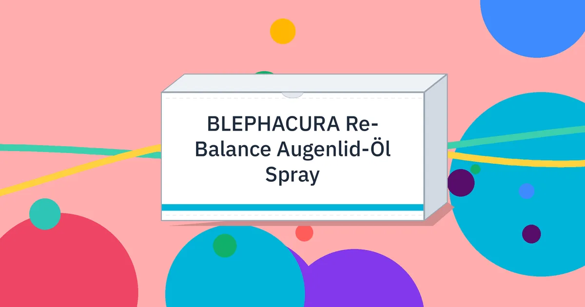 Symbolbild: Packung mit der Aufschrift BLEPHACURA Re-Balance Augenlid-Öl Spray (PZN 17371166) – Verfügbarkeit und Bezug in Apotheken in Frankfurt am Main