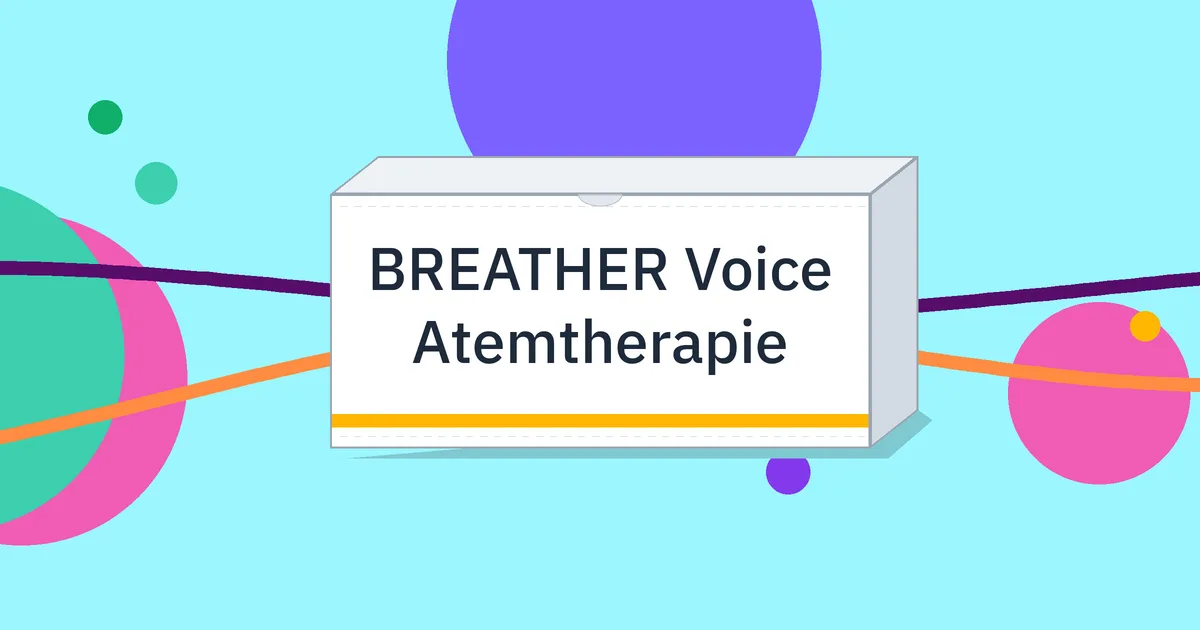 Symbolbild: Packung mit der Aufschrift BREATHER Voice Atemtherapie (PZN 17954005) – Verfügbarkeit und Bezug in Apotheken in Frankfurt am Main
