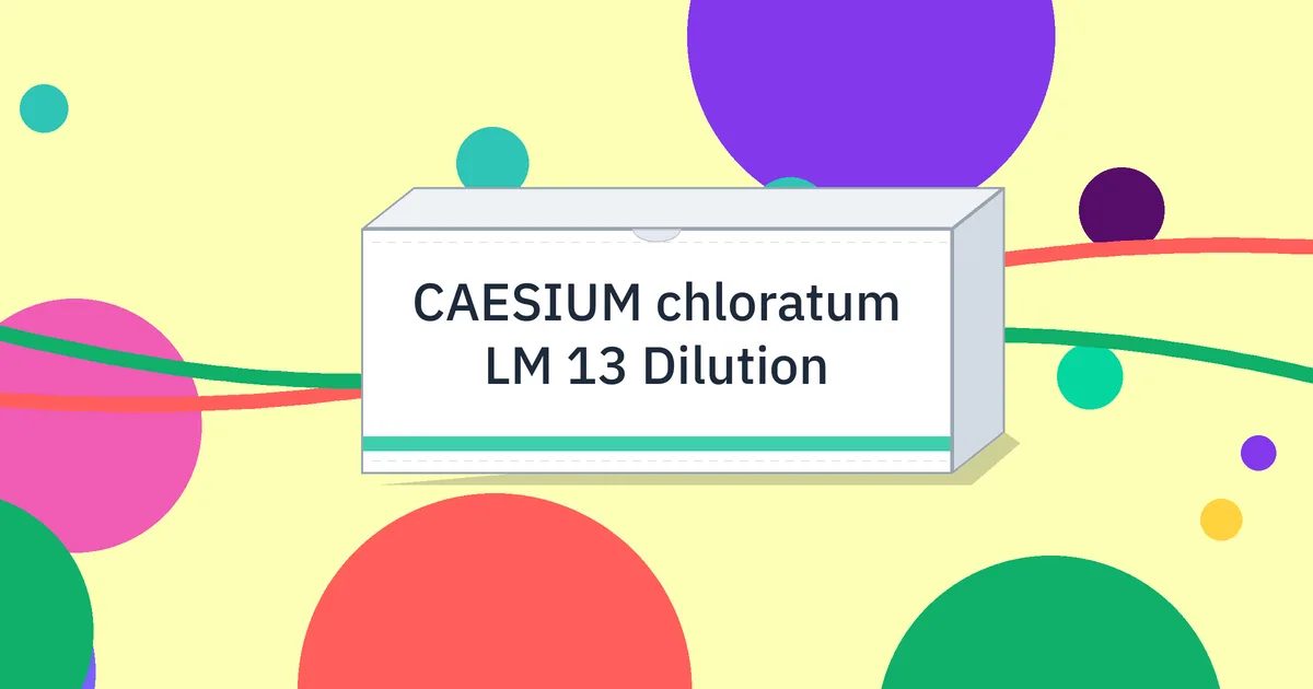 Symbolbild: Packung mit der Aufschrift CAESIUM chloratum LM 13 Dilution (PZN 12799149) – Verfügbarkeit und Bezug in Apotheken in Frankfurt am Main