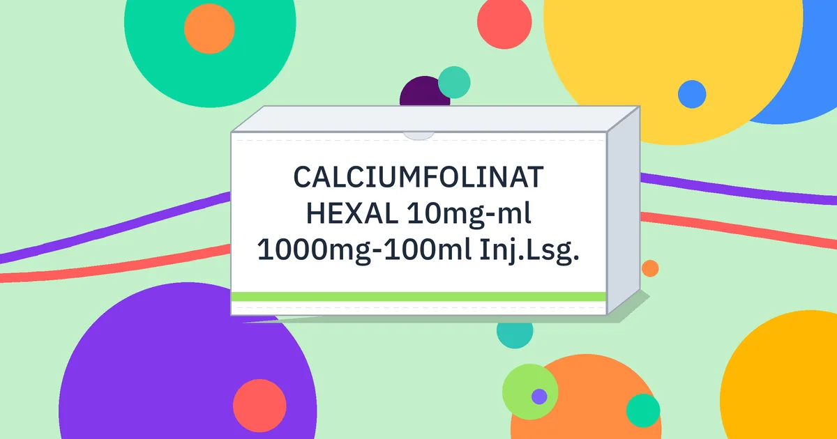Symbolbild: Packung mit der Aufschrift CALCIUMFOLINAT HEXAL 10mg-ml 1000mg-100ml Inj.Lsg. (PZN 01527703) – Verfügbarkeit und Bezug in Apotheken in Frankfurt am Main