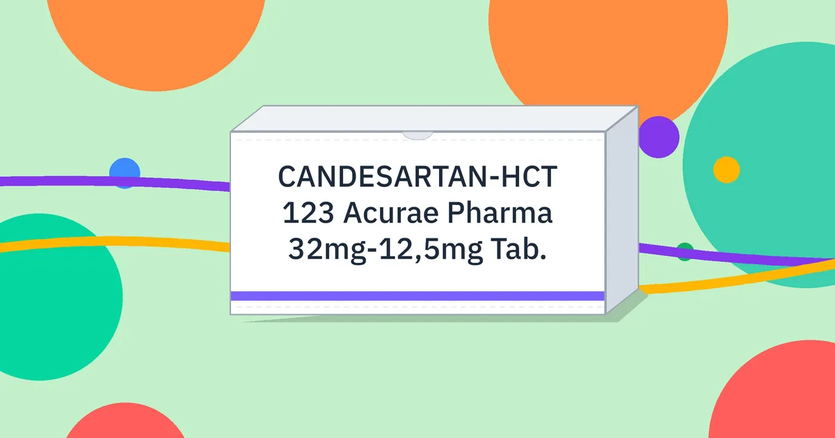 Symbolbild: Packung mit der Aufschrift CANDESARTAN-HCT 123 Acurae Pharma 32mg-12,5mg Tab. (PZN 19266580) – Verfügbarkeit und Bezug in Apotheken in Frankfurt am Main