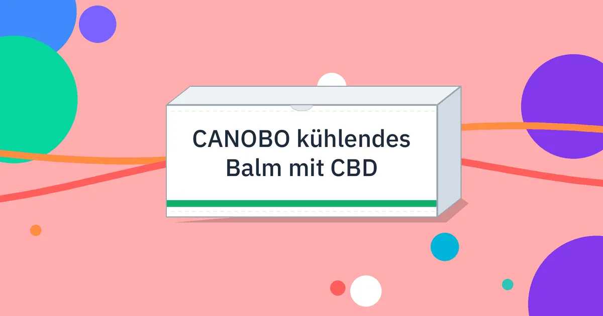 Symbolbild: Packung mit der Aufschrift CANOBO kühlendes Balm mit CBD (PZN 19752429) – Verfügbarkeit und Bezug in Apotheken in Frankfurt am Main