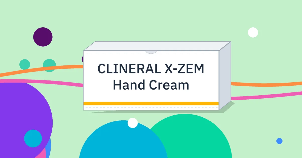 Symbolbild: Packung mit der Aufschrift CLINERAL X-ZEM Hand Cream (PZN 12460089) – Verfügbarkeit und Bezug in Apotheken in Frankfurt am Main