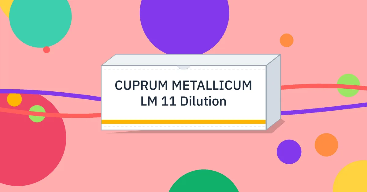 Symbolbild: Packung mit der Aufschrift CUPRUM METALLICUM LM 11 Dilution (PZN 12838151) – Verfügbarkeit und Bezug in Apotheken in Frankfurt am Main