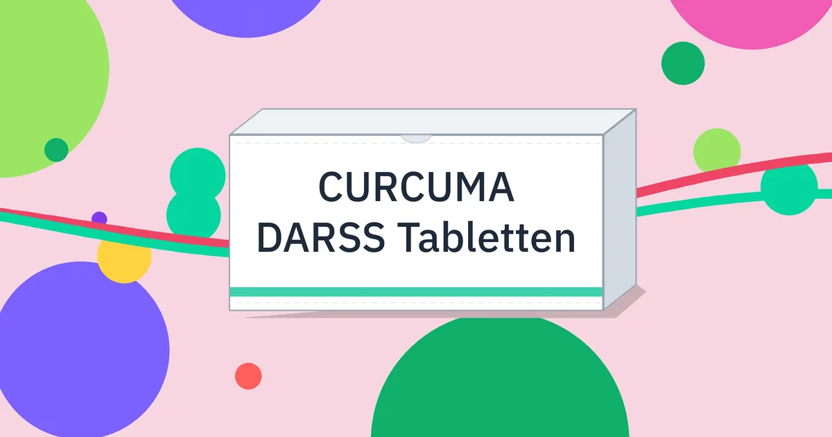 Symbolbild: Packung mit der Aufschrift CURCUMA DARSS Tabletten (PZN 12442482) – Verfügbarkeit und Bezug in Apotheken in Frankfurt am Main