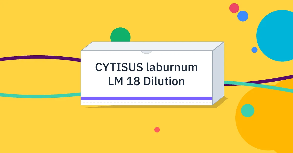 Symbolbild: Packung mit der Aufschrift CYTISUS laburnum LM 18 Dilution (PZN 13460571) – Verfügbarkeit und Bezug in Apotheken in Frankfurt am Main