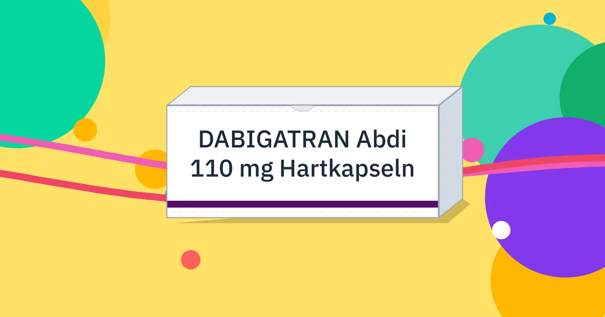 Symbolbild: Packung mit der Aufschrift DABIGATRAN Abdi 110 mg Hartkapseln (PZN 20718024) – Verfügbarkeit und Bezug in Apotheken in Frankfurt am Main