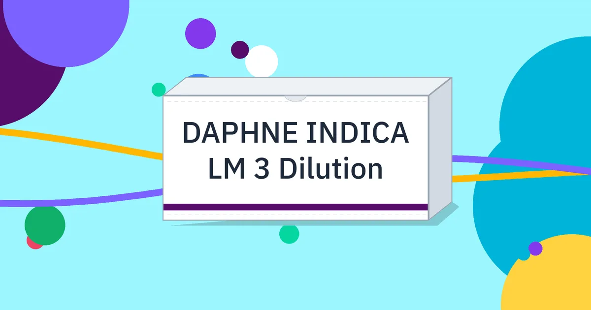 Symbolbild: Packung mit der Aufschrift DAPHNE INDICA LM 3 Dilution (PZN 13461375) – Verfügbarkeit und Bezug in Apotheken in Frankfurt am Main