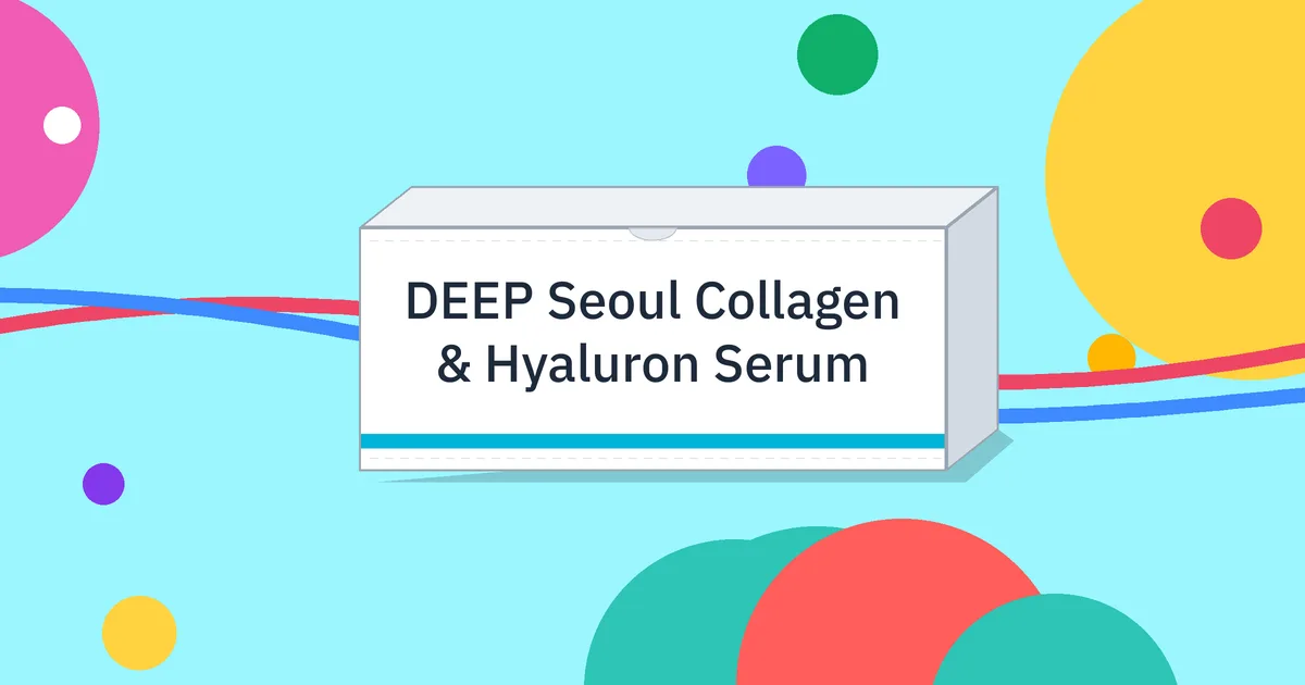 Symbolbild: Packung mit der Aufschrift DEEP Seoul Collagen & Hyaluron Serum (PZN 15821599) – Verfügbarkeit und Bezug in Apotheken in Frankfurt am Main