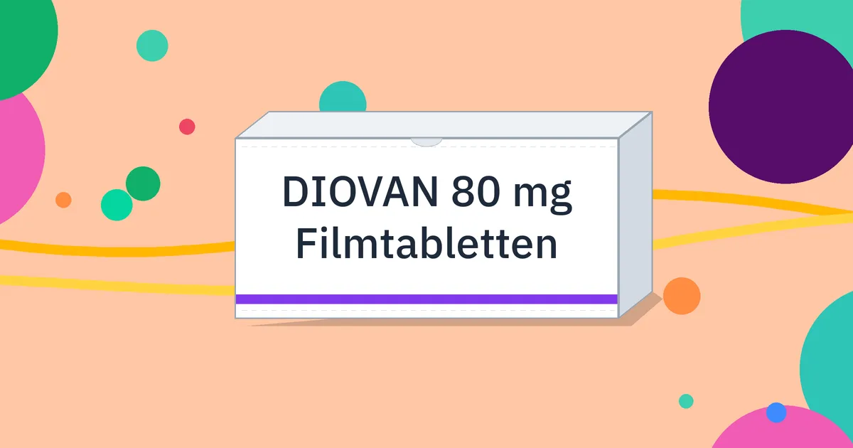 Symbolbild: Packung mit der Aufschrift DIOVAN 80 mg Filmtabletten (PZN 14277343) – Verfügbarkeit und Bezug in Apotheken in Frankfurt am Main