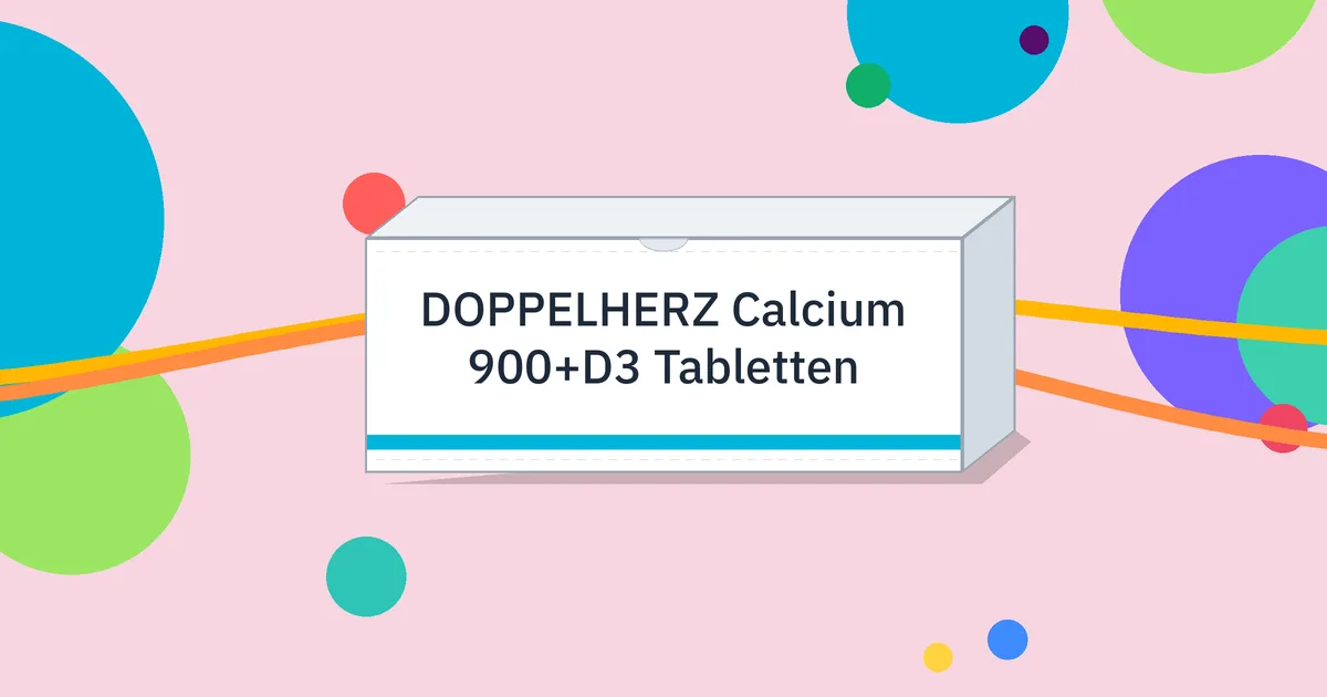 Symbolbild: Packung mit der Aufschrift DOPPELHERZ Calcium 900+D3 Tabletten (PZN 18112981) – Verfügbarkeit und Bezug in Apotheken in Frankfurt am Main