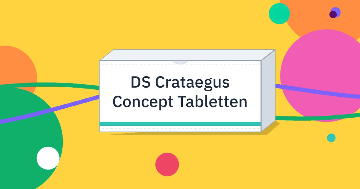 Symbolbild: Packung mit der Aufschrift DS Crataegus Concept Tabletten (PZN 00588743) – Verfügbarkeit und Bezug in Apotheken in Frankfurt am Main