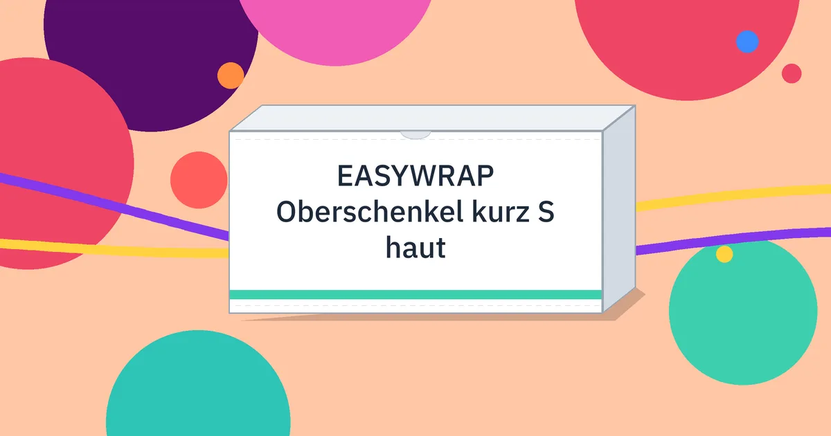 Symbolbild: Packung mit der Aufschrift EASYWRAP Oberschenkel kurz S haut (PZN 18748851) – Verfügbarkeit und Bezug in Apotheken in Frankfurt am Main